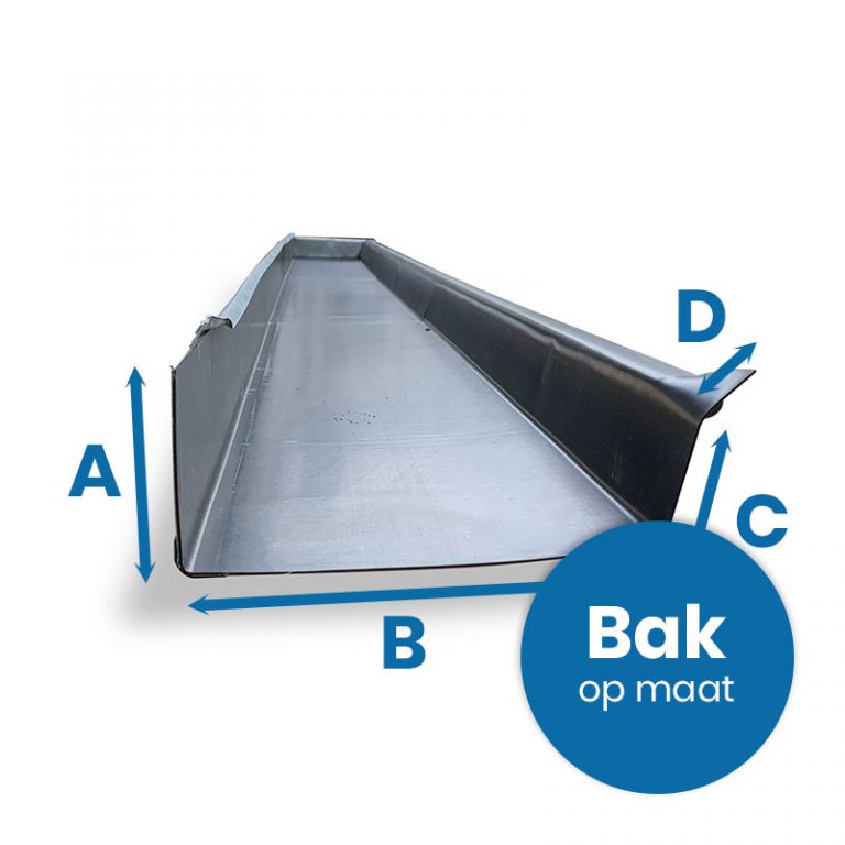 Inleggoot (Bakgoot) nodig? Ook maatwerk mogelijk! - GootTotaal.store